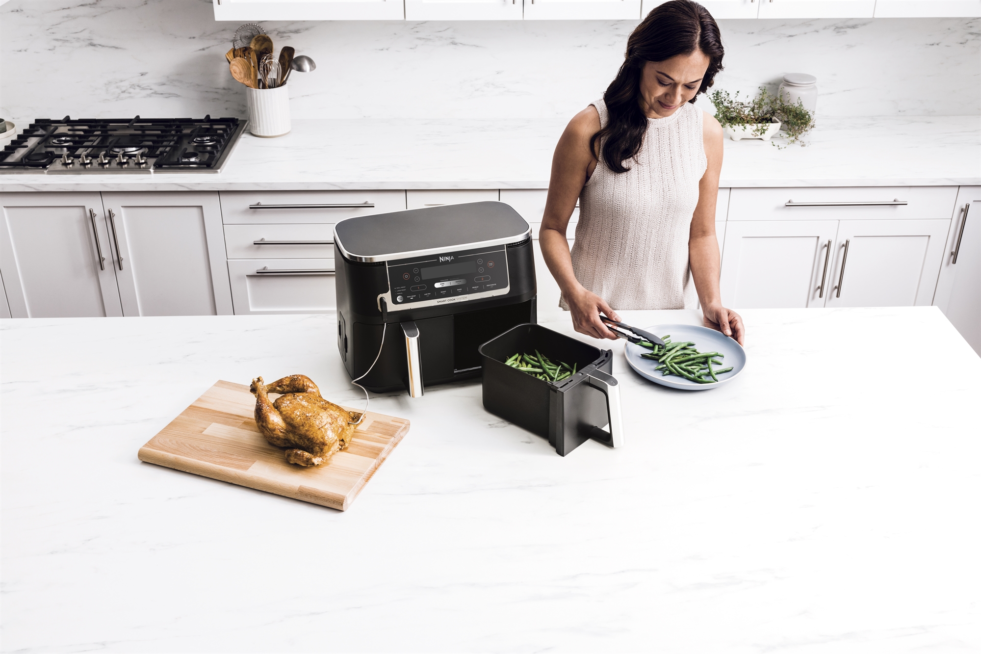 Ninja Foodi AF451EU Air Fryer MAX Dual Zone 2470W 9.5 L + TEMP